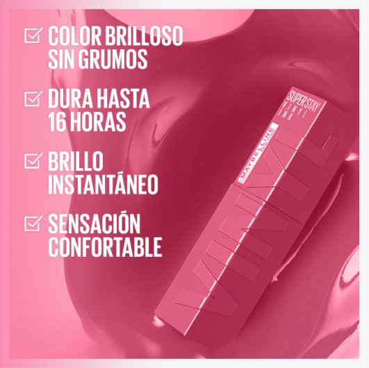 Nuevos tonos rosas SuperStay Vinyl Ink de Maybelline